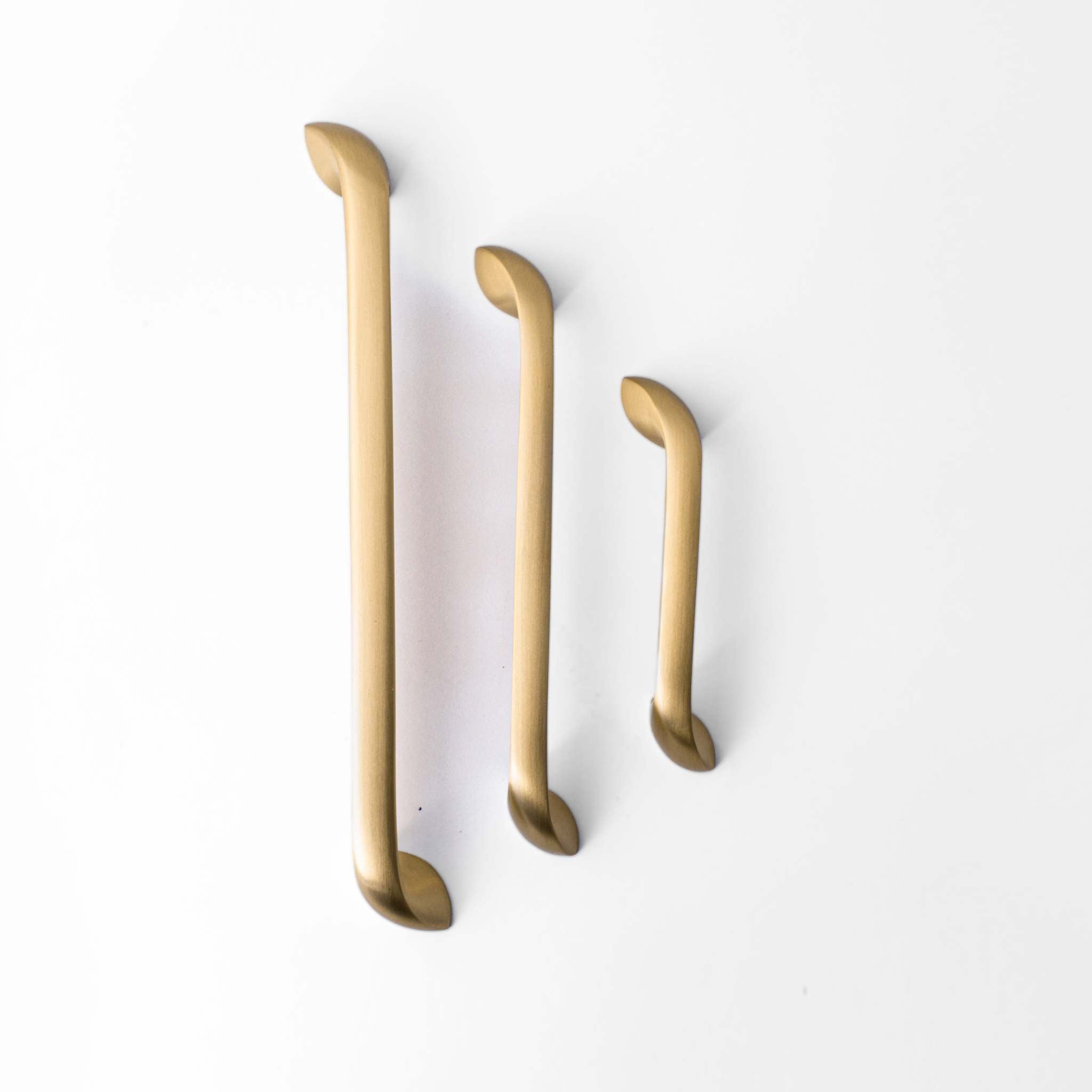 Solid Brass Cabinet Pulls, Twist, Available in Various Sizes
