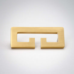 Greek Key Pull, Chloe Modern Solid Brass, in a Range of Finishes ...