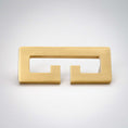 Chloe Modern Greek Key Pull, Solid Brass, Satin Brass (matte lacquer ...