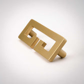 Greek Key Pull, Chloe Modern Solid Brass, in a...