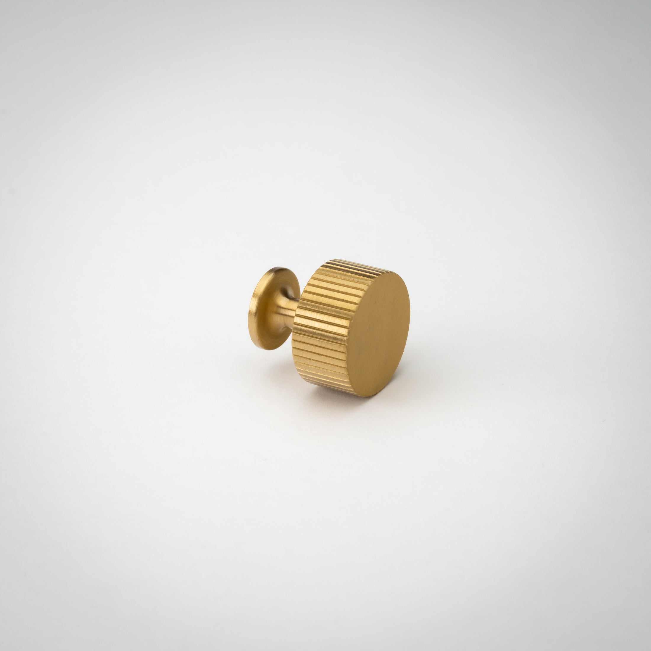 Sunbeam Satin Brass Knob, Solid Brass – Inspire Hardware