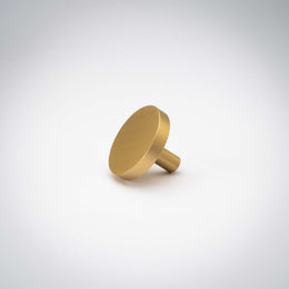 Rondelle Round Knob, Solid Brass, in a Range of...