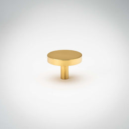 Rondelle Round Knob, Solid Brass, in a Range of...