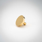 Rondelle Knob, Solid Brass, 1 1/2", Polished Brass (lacquered ...