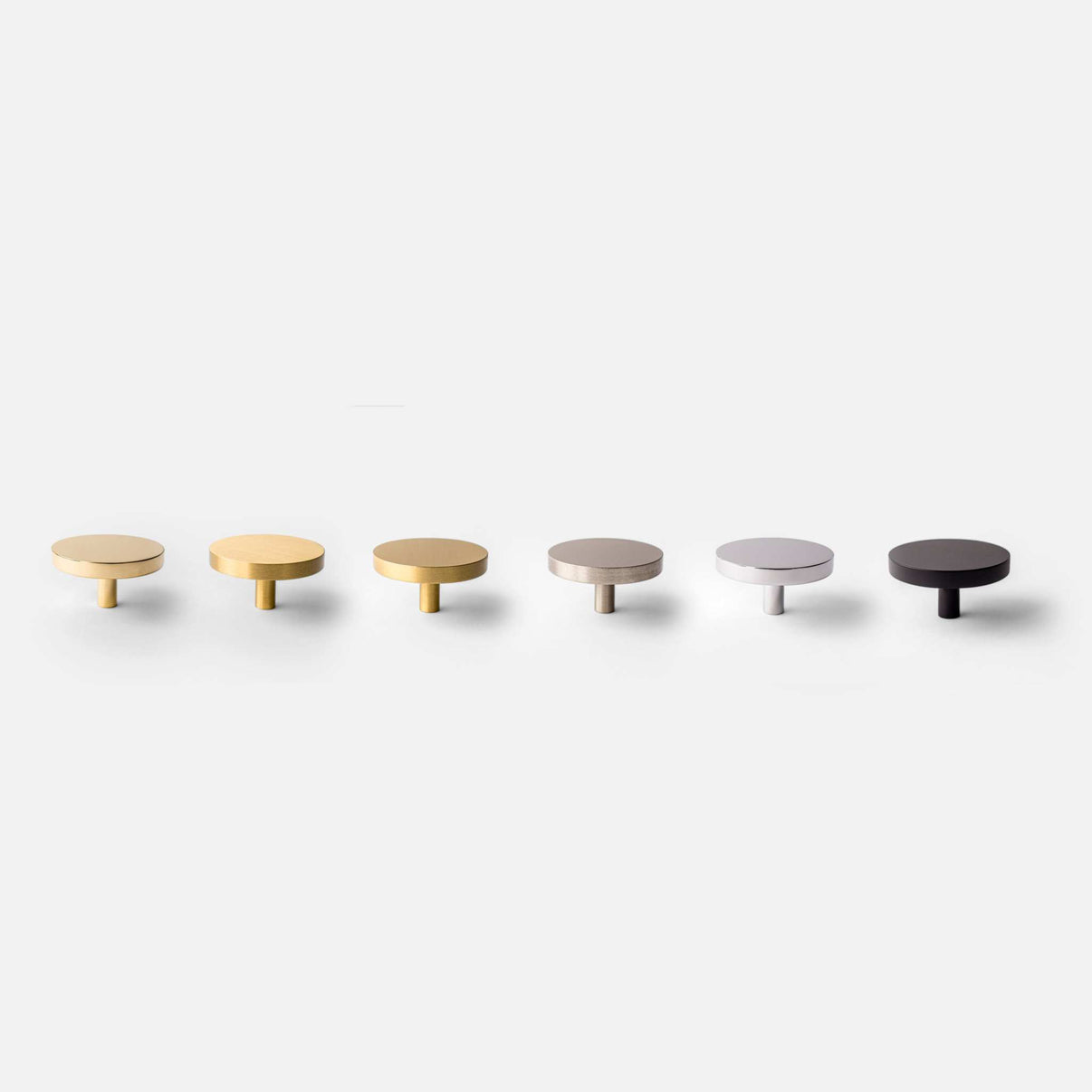 Rondelle Round Knob, Solid Brass, in a Range of Sizes and Finishes ...