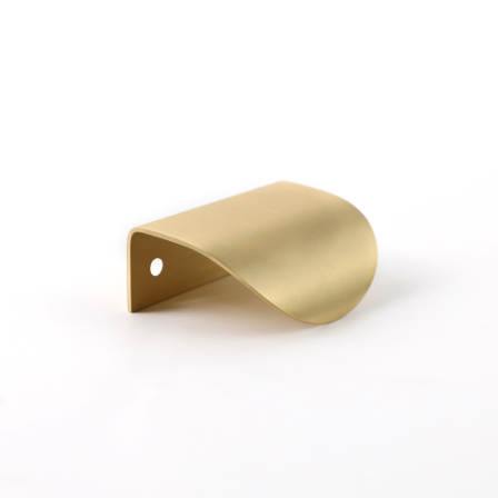 Curve Edge Pull, Satin Brass Matte & Gloss Lacquers Available – Inspire ...